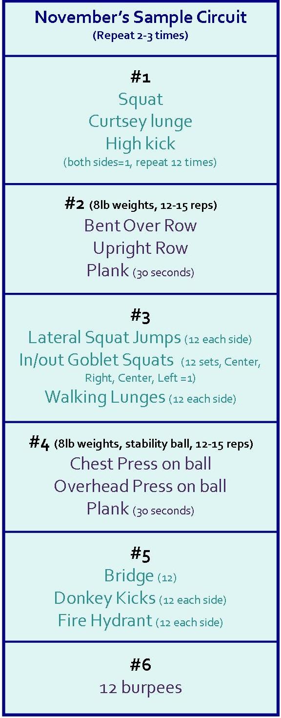 The Creative Crux: November Fitness Calendar!