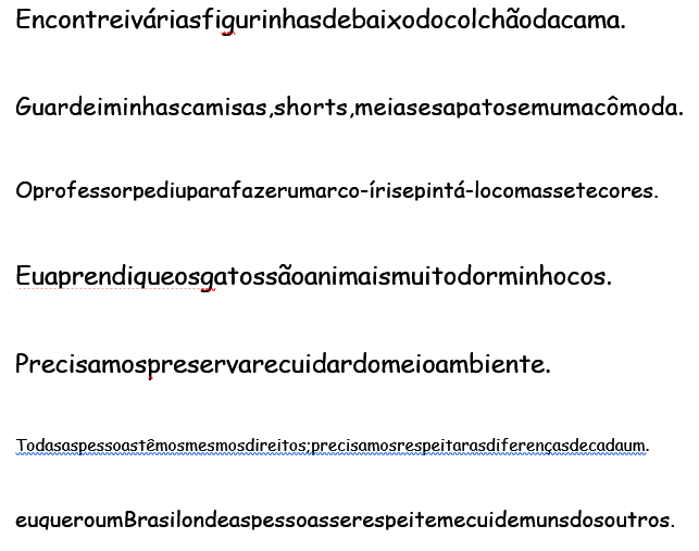 Fazer Educação com Dário Reis: Atividades de SEGMENTAÇÃO na escrita ...
