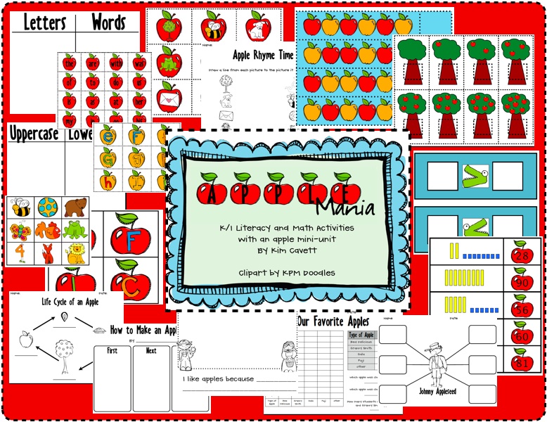 The Adventures of a K/1 Teacher: Fall Fun: Apples