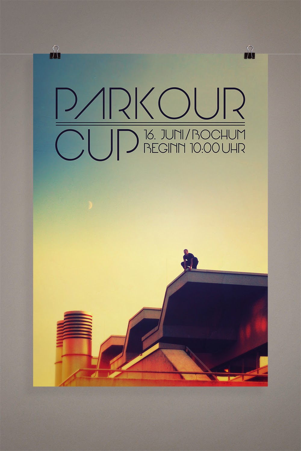 Fräulein Schlappohr: Parkour Poster für die Mappe