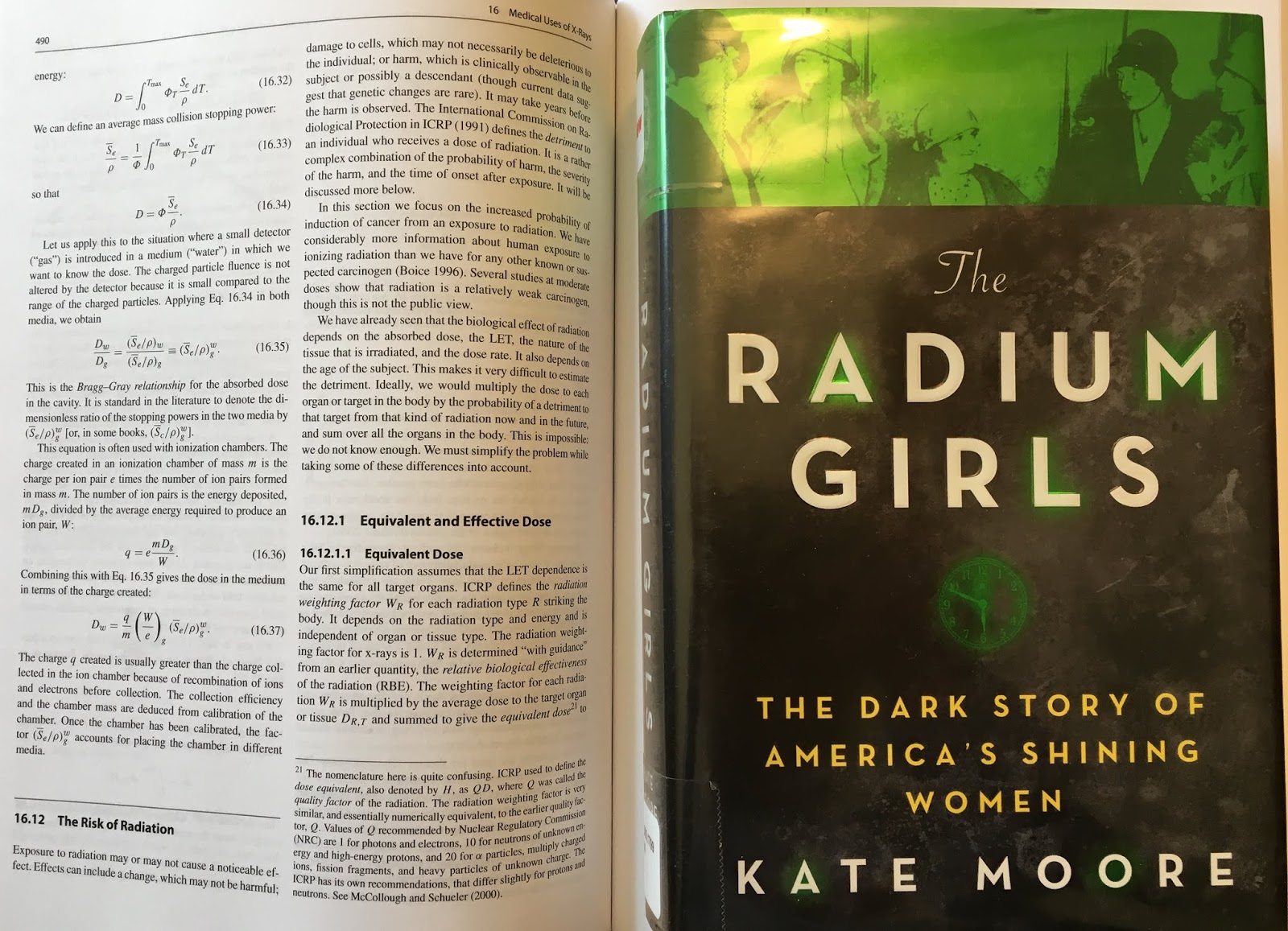 Intermediate Physics for Medicine and Biology: The Radium Girls