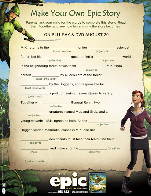 Tales of Mommyhood: Epic - Free Printable Activity Sheets