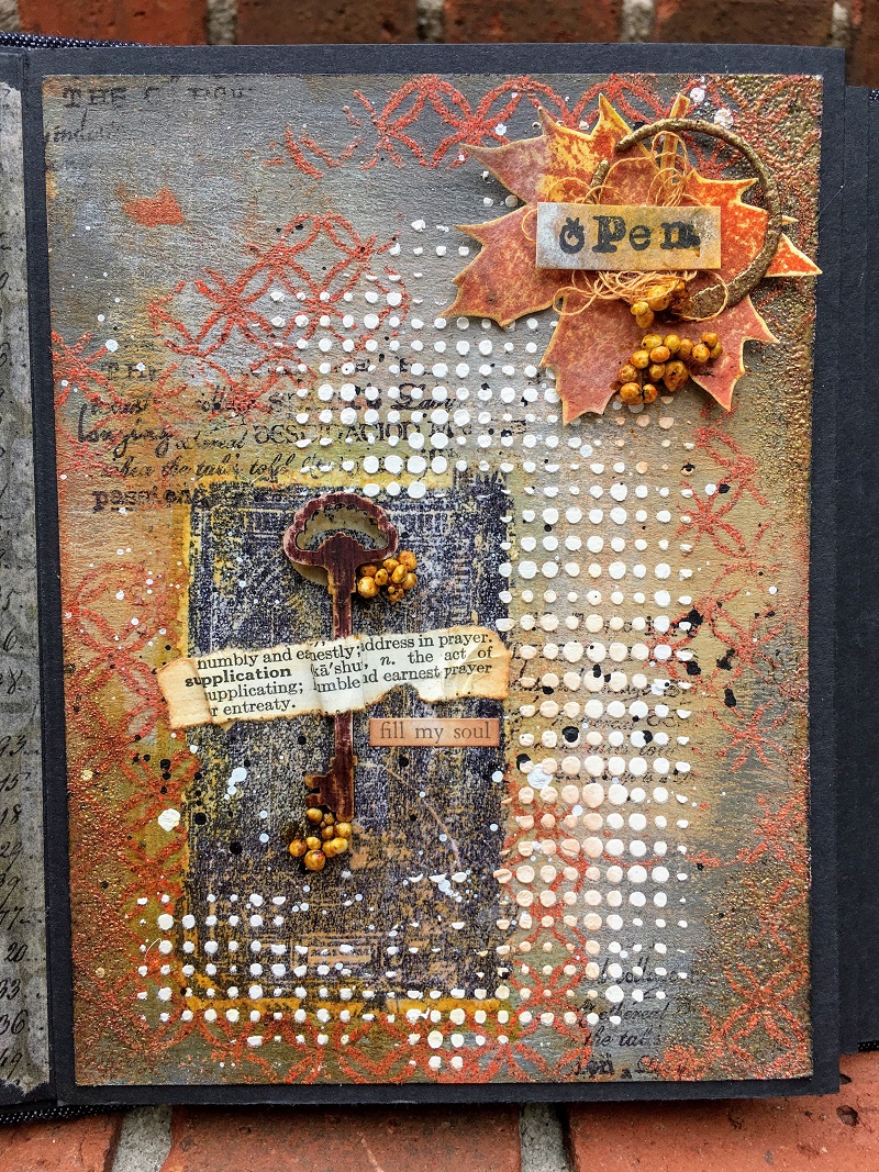 PaperArtsy: 2018 #14: Baked Texture Fall Journal Pages with I&D {by ...