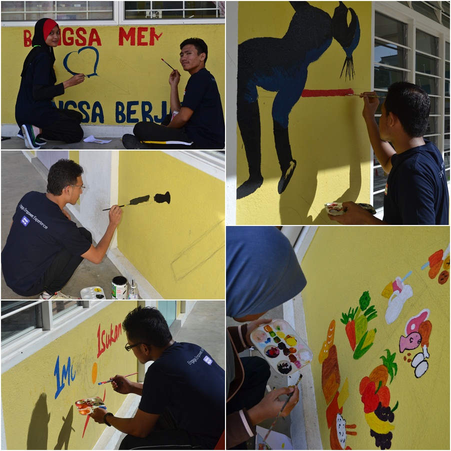 Shazika Shahrim: Menconteng dinding sekolah