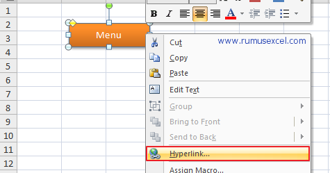 Cara Membuat Menu Navigasi Antar Sheet di Excel - Rumus Excel