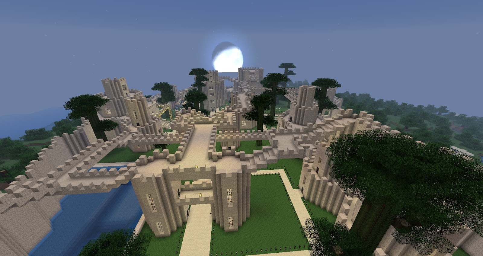 Minecraft Constructions: Minecraft Sandstone Castle
