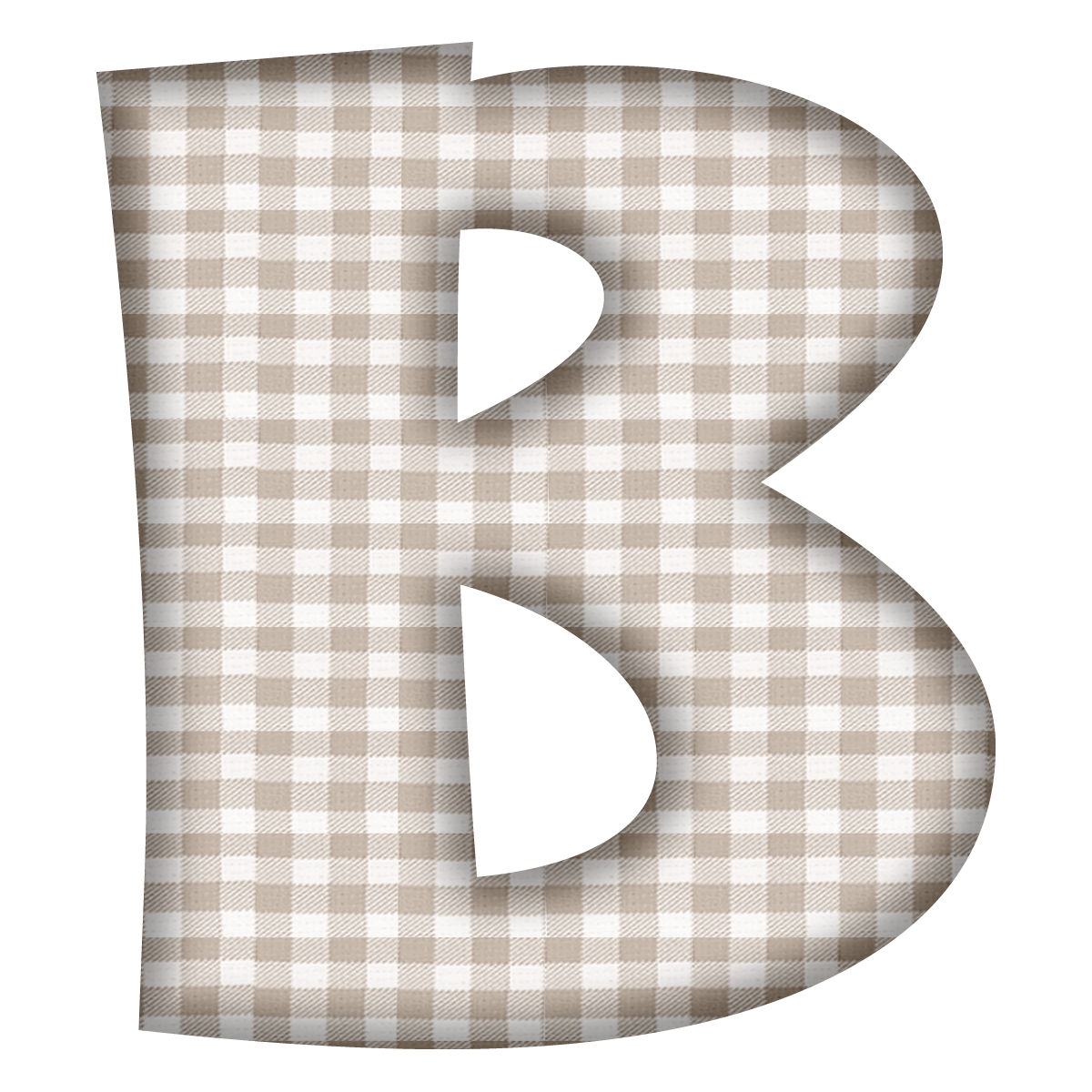 GRANNY ENCHANTED'S BLOG: Free Tan Gingham Digi Alphabet