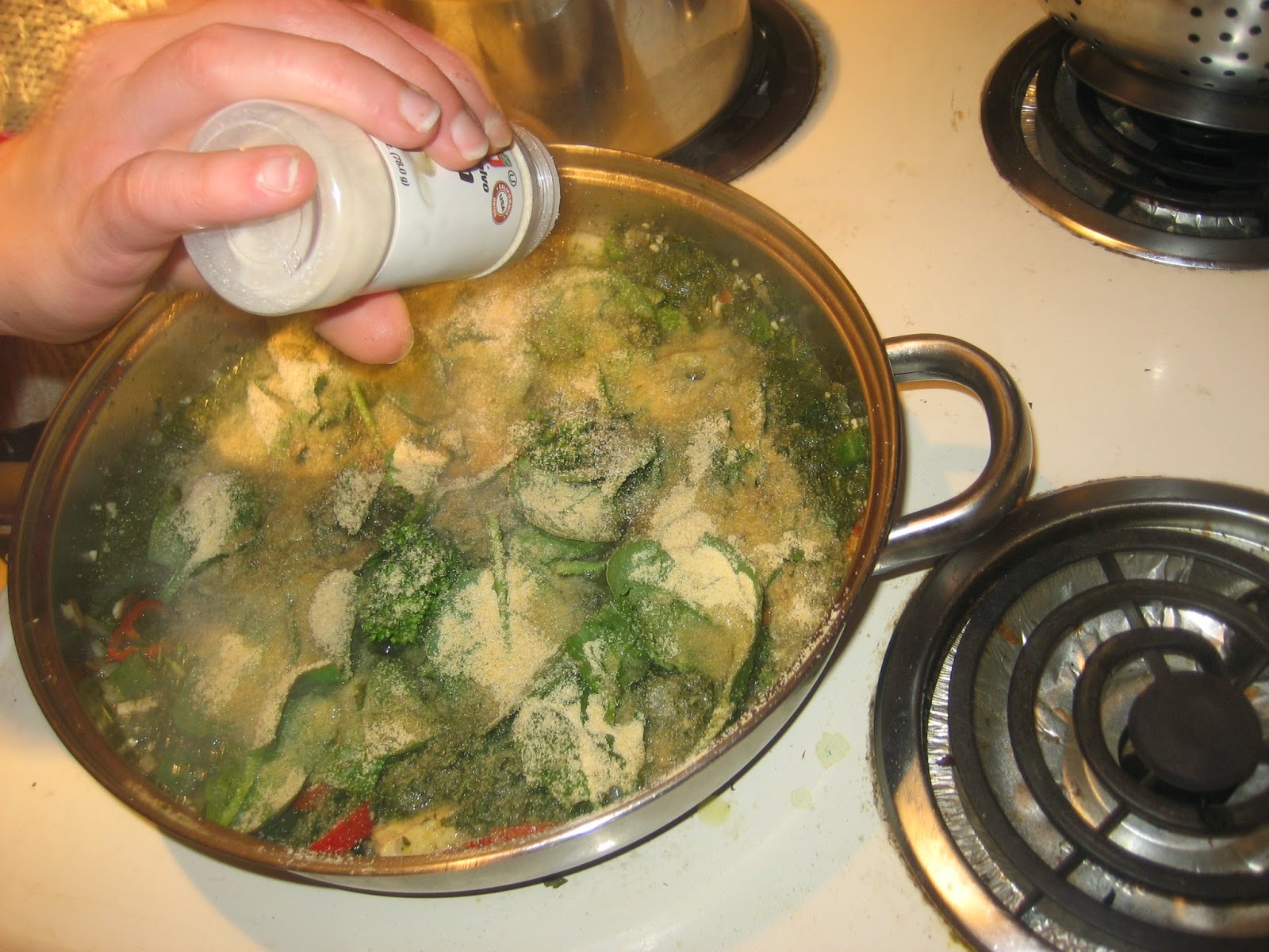 Maine Nutrition: Cassava leaf with vegetables and powder yam foo-foo.