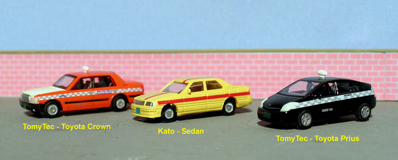 Tokyo in N Scale: Modeling Tokyo taxi cabs
