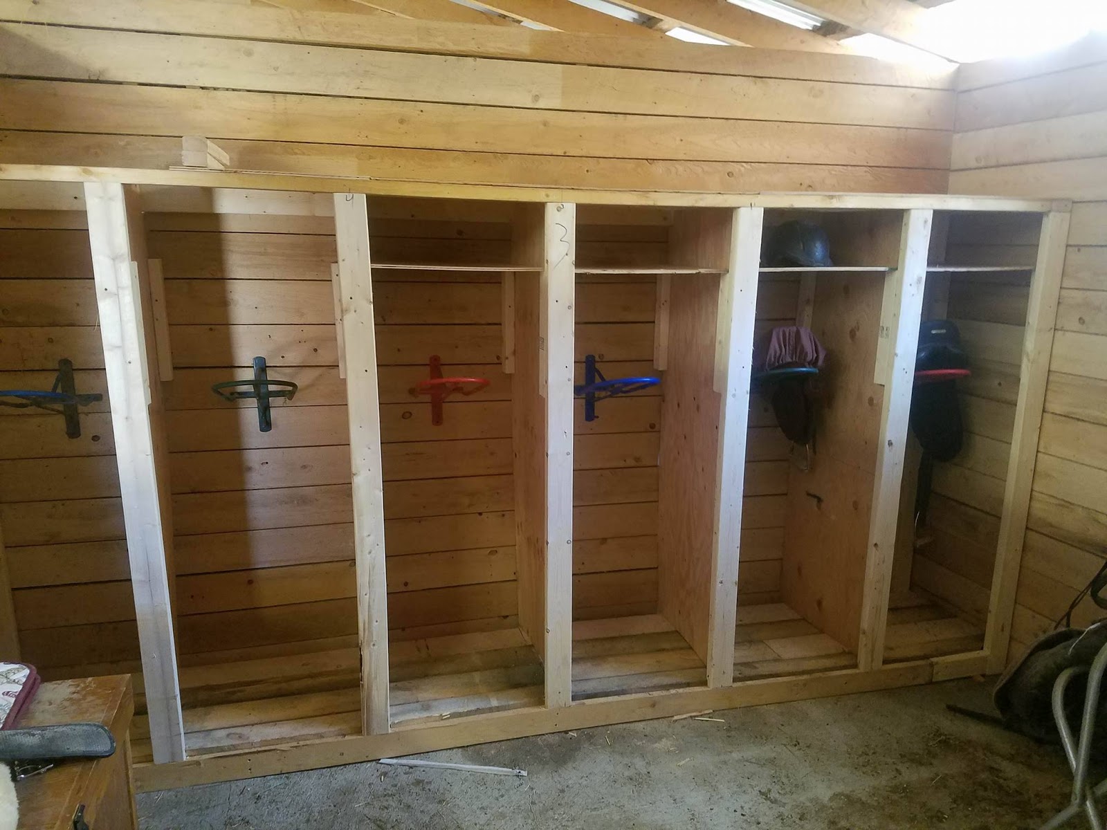 Rusty Gold and other Farm stories: Tack room lockers