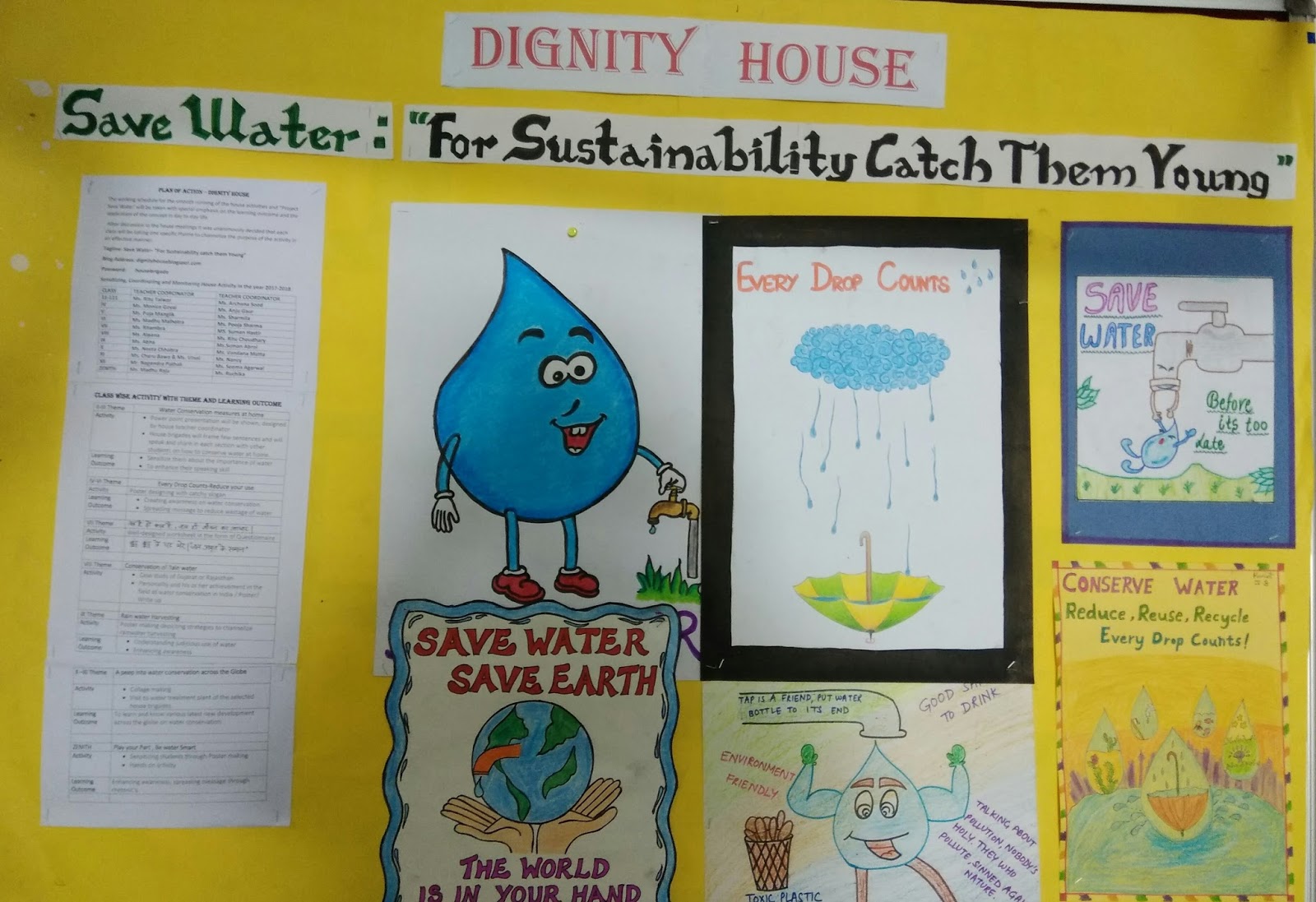DIGNITY HOUSE : Poster Making Class IV-VI Every Drop Counts:Reduce your ...