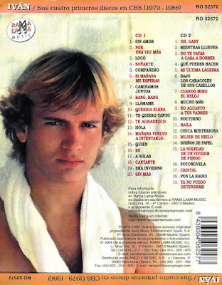 ENTRE MUSICA: IVAN - Sus Cuatro Primeros Discos En CBS (1979 - 1986)