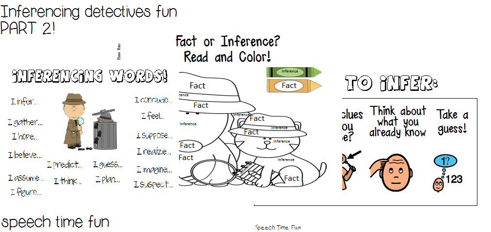 Inferencing Detectives Fun! PART 2!!! - Speech Time Fun: Speech and ...