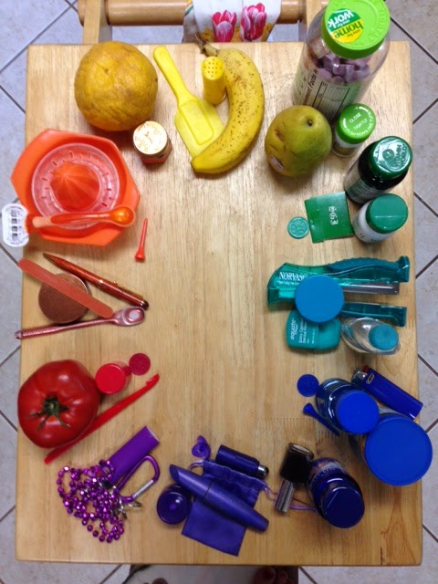 Megan Doing Art: Household Object Color Wheel