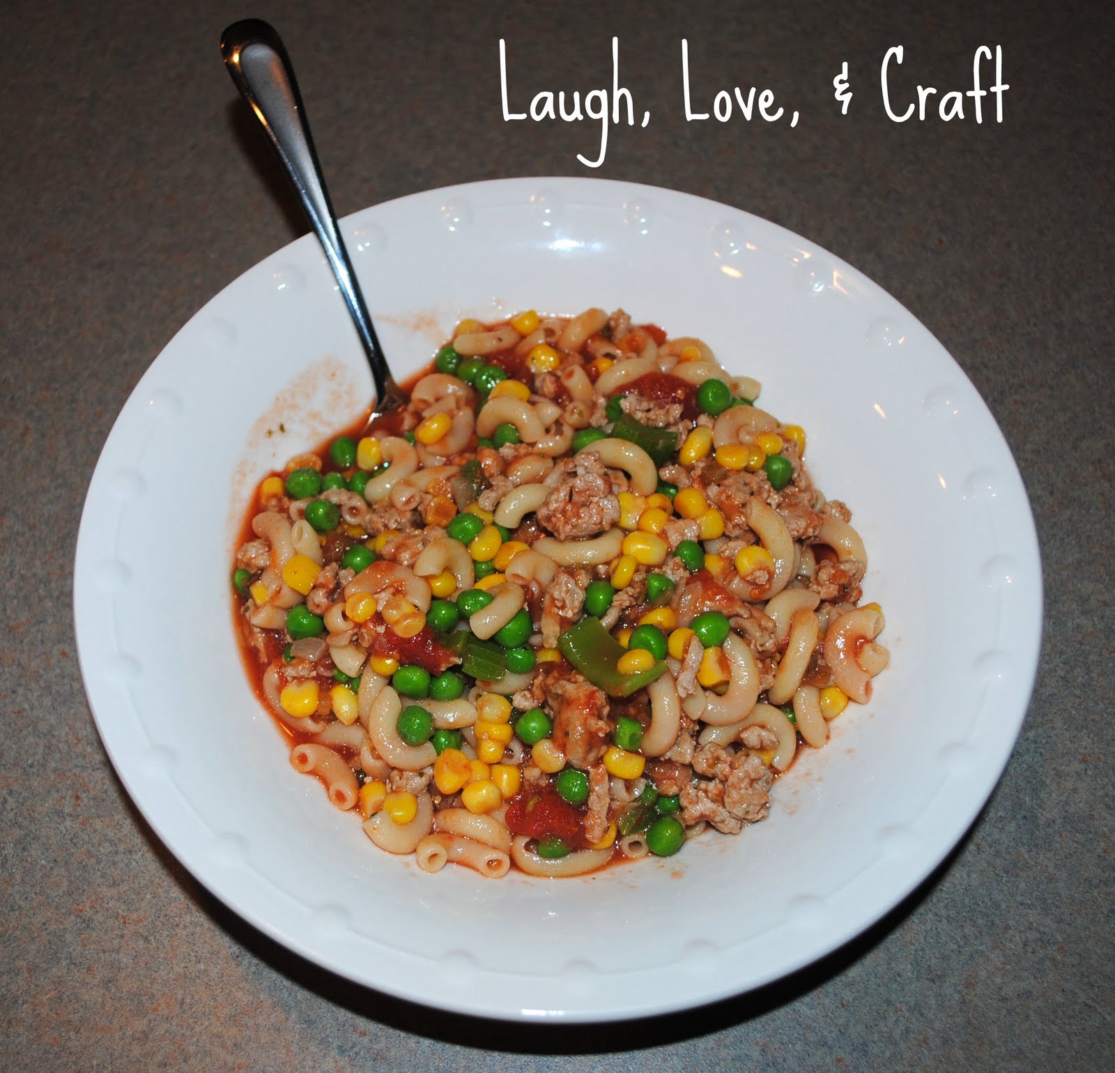 Laugh, Love, and Craft: Manic Monday Recipe~Noodle and Veggie Casserole