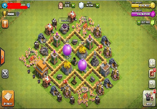 6 Base TH 5 Terkuat Type Hibrid Troopy dan Farming - Base Coc Terkuat ...