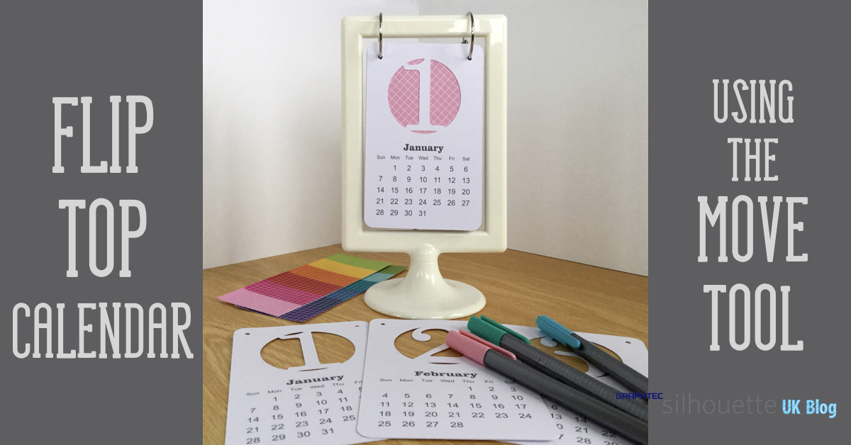 Crafting Quine: Flip Top Calendar using Silhouette Studio's Move tool