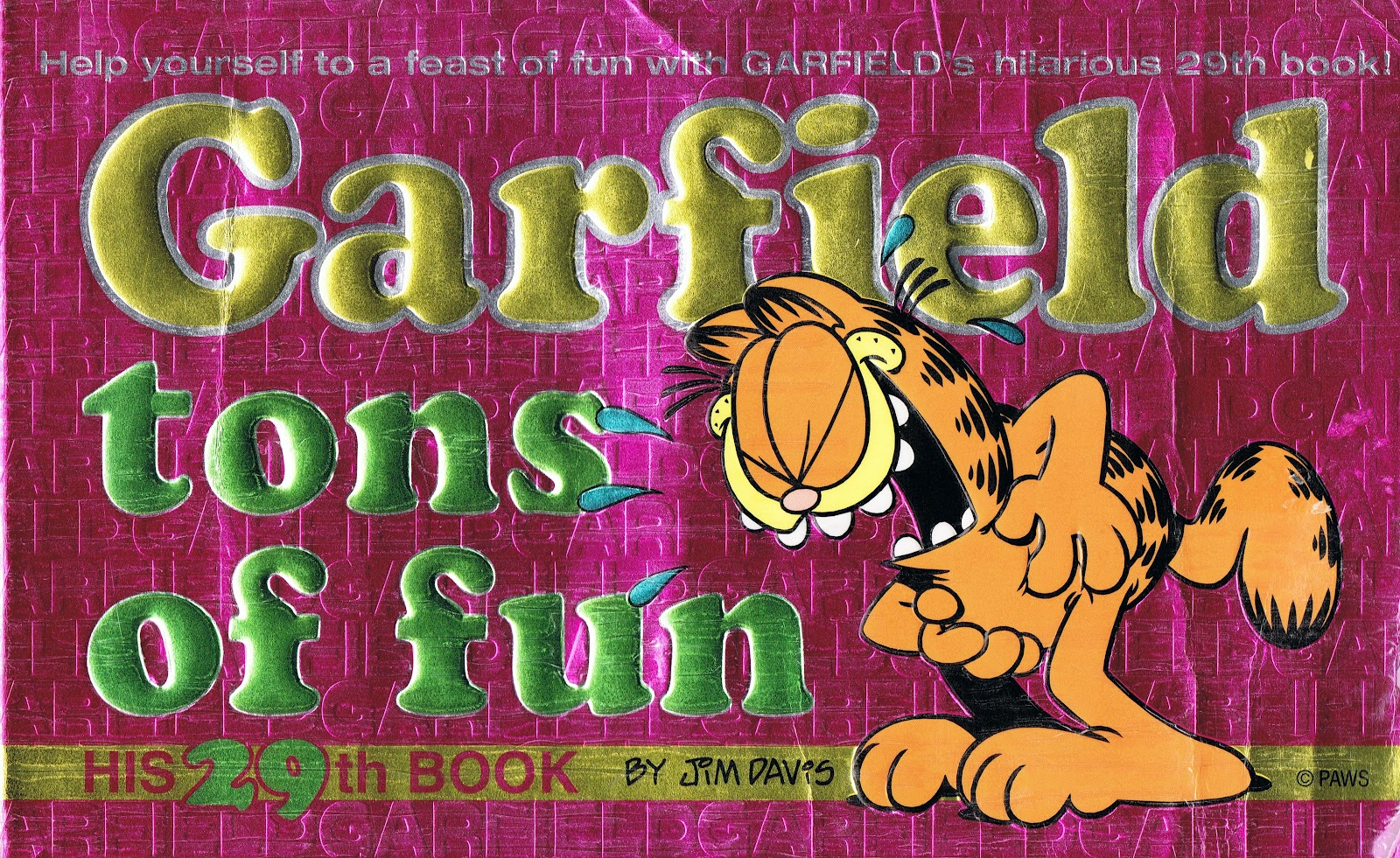 Little Library of Rescued Books: Garfield tons of fun by Jim Davis (His ...