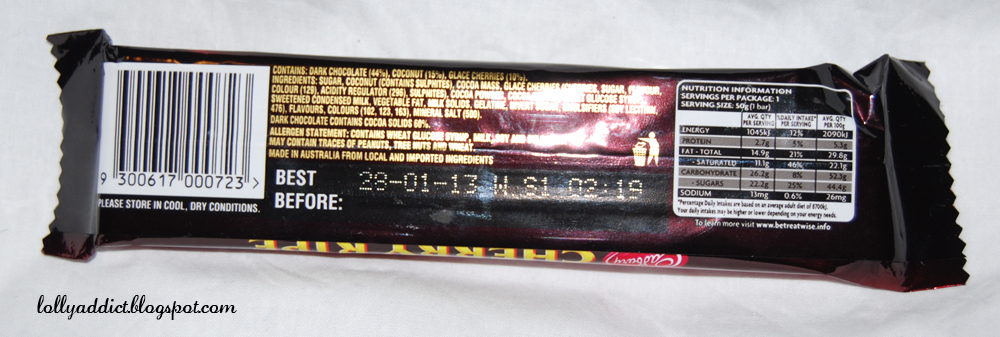 Lolly Addict - Australian Confectionery Reviews: Cadbury Cherry Ripe ...