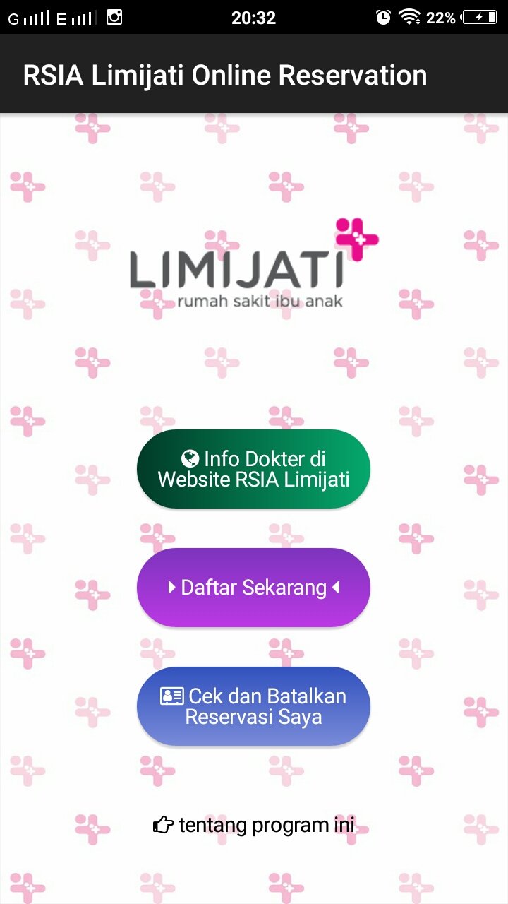 Aplikasi RSIA Limijati Online Resevation | Cerita Ambu