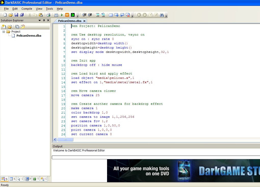 Desenho e Computação Gráfica: Dark Basic Pro