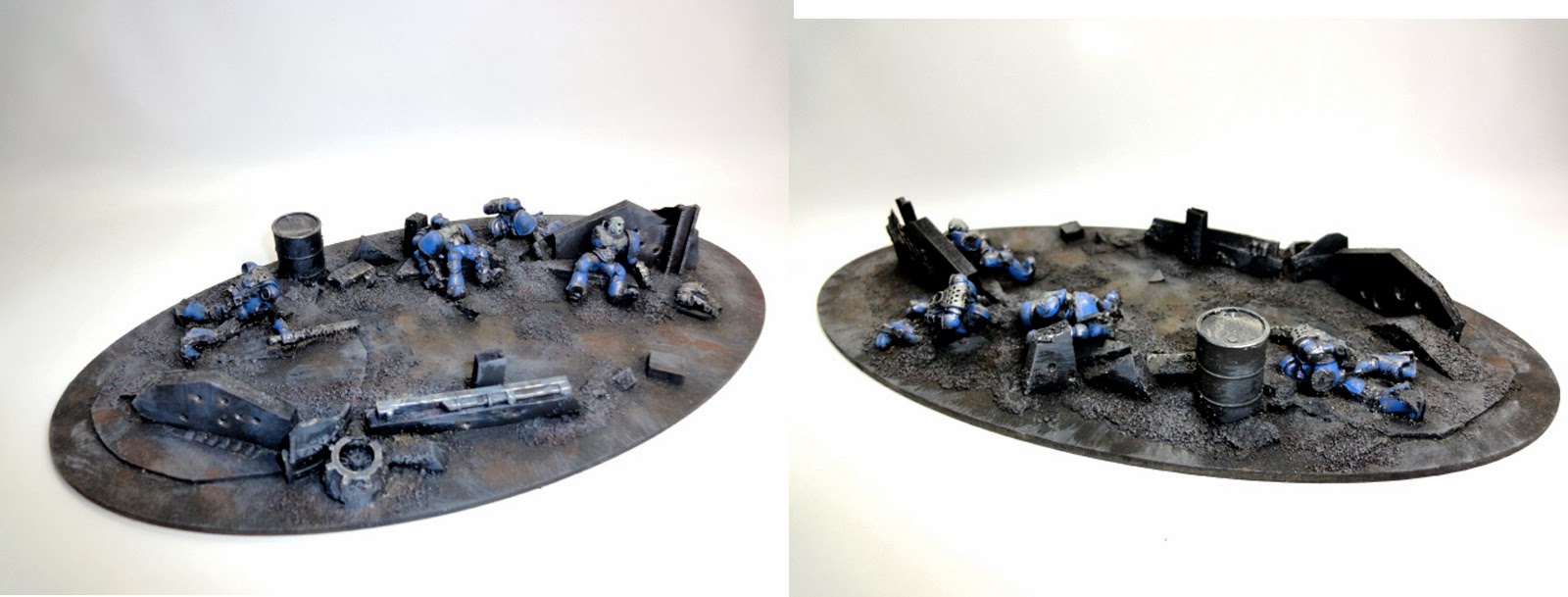 Captain Stainguard 40k Scratch Building : Space marine corpse’s scenery