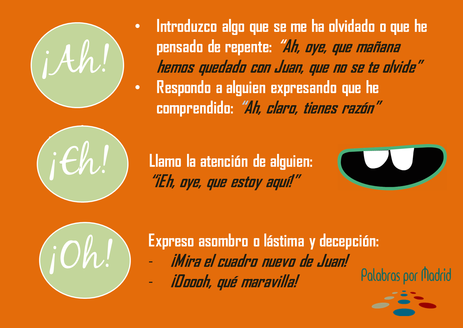 Ah no - Aprende español callejeando por Madrid