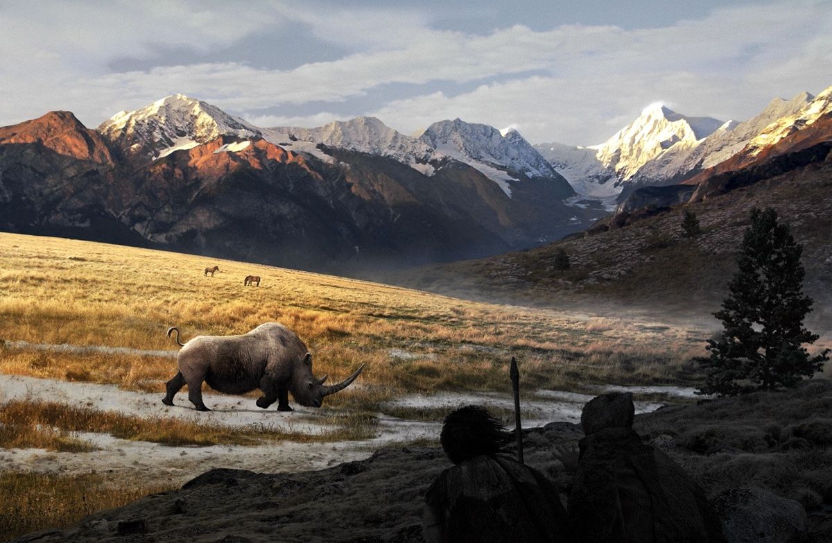 Ice periods associated with the overlap of the Bering Strait