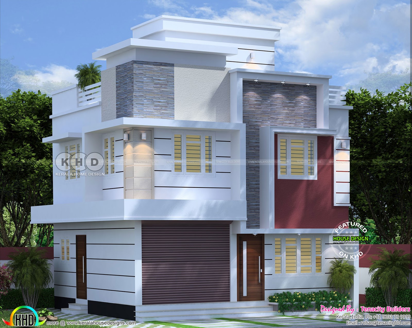 Residence with Shop - Kerala Home Design and Floor Plans - 9K+ Dream Houses
