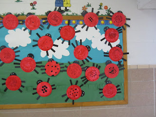 Teaching Little Miracles: Ladybugs, Ladybugs - Cute Bulletin Board Idea!