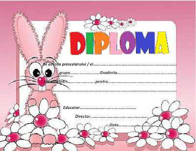 Cele mai frumoase MODELE de DIPLOME pentru copiii de gradinita :: Fise ...