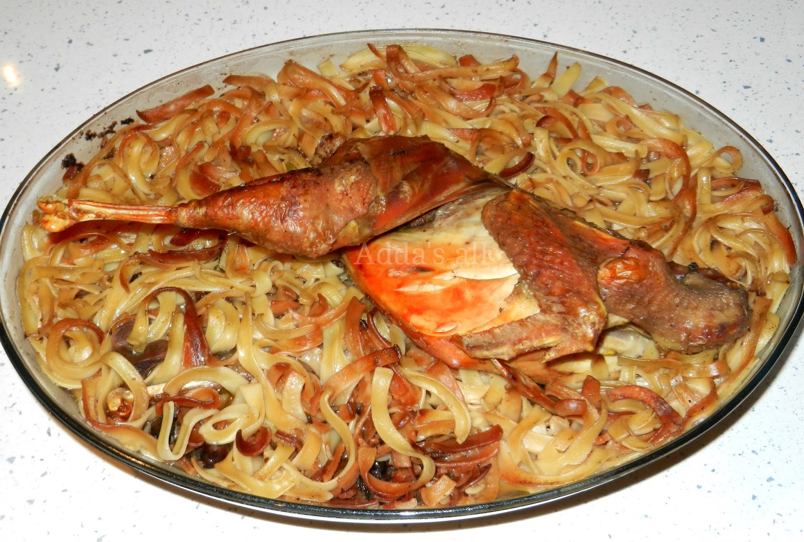 Adda's All : Jufka,La pasta albanese con cappone al forno