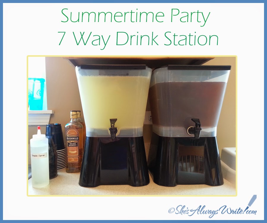 She's Always Write: Summer Party 7 Way Drink Station
