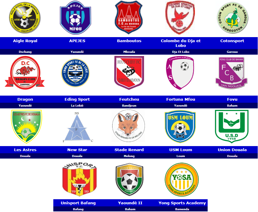 World Football Badges News: Cameroon - 2018 Elite One