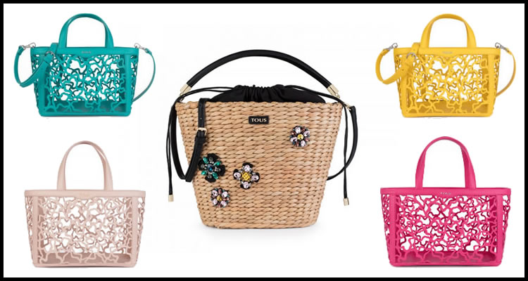 ARIETA RAFFIA AND KAOS SHOCK TOUS BAGS - Strawberry Leopard