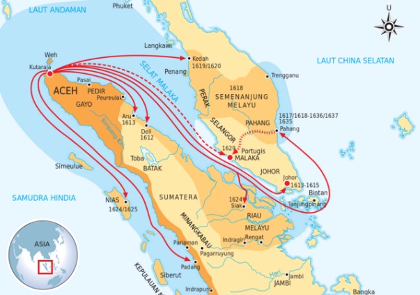 Letak Kerajaan Aceh Secara Geografis