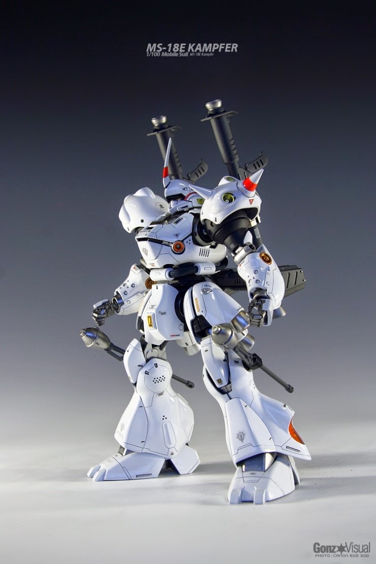 MG 1/100 Kampfer "Red and White" - Painted Build - Gundam Kits ...