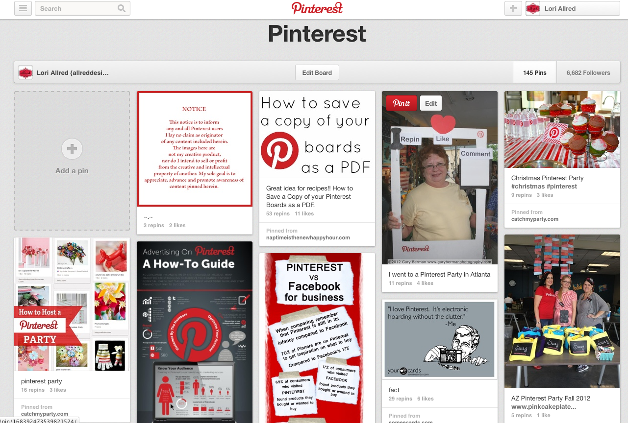 Allred Design Blog: IBP How to Host a Pinterest Party