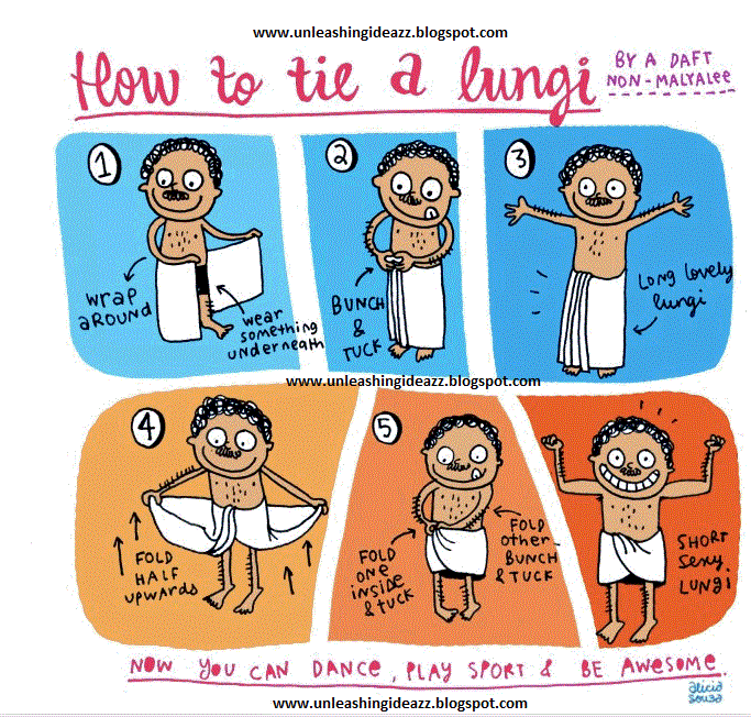 Unleashing ideazz !!: How to tie a lungi