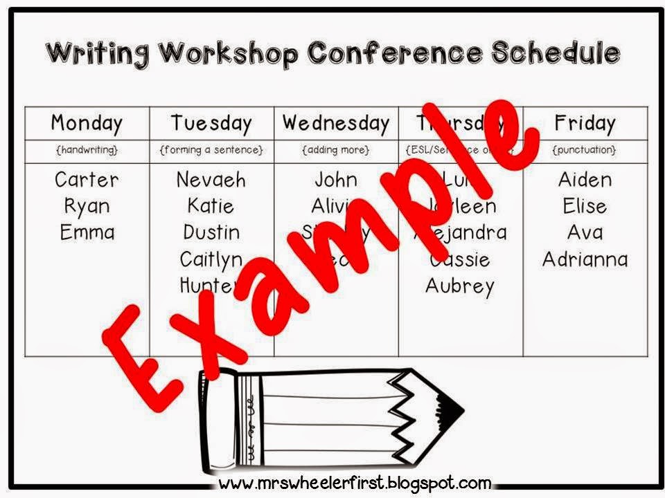 Mrs. Wheeler's First Grade Tidbits: Conferences in Writing