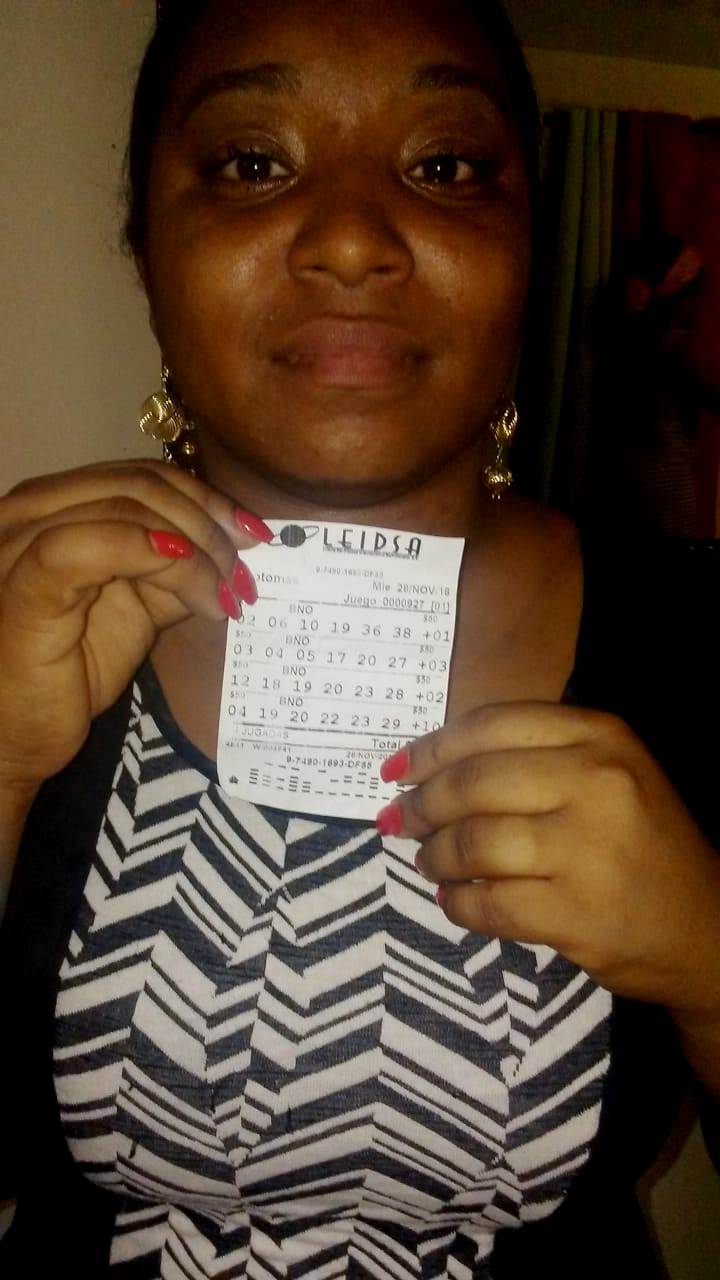 Maestra nueva millonaria de la Loto, RD$85 millones