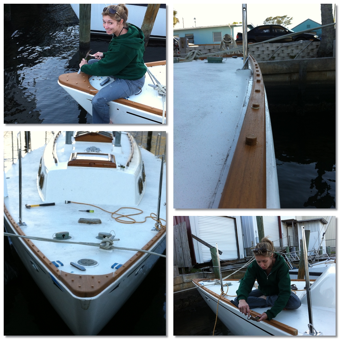 Venture Minimalists: Installing Toe Rails - The Year Long Saga