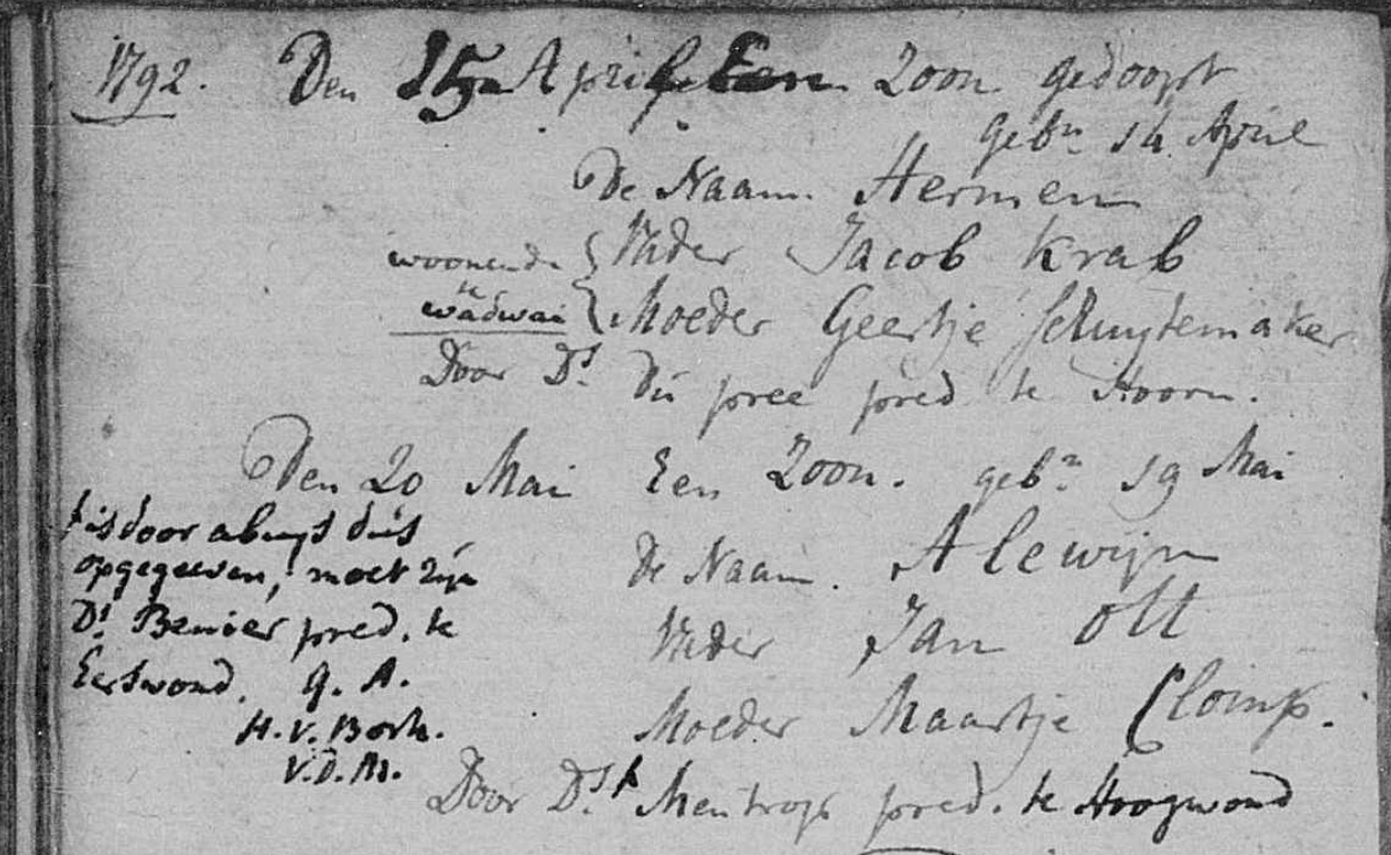 Ott ~ voorouderonderzoek: Jan Ott te Wognum