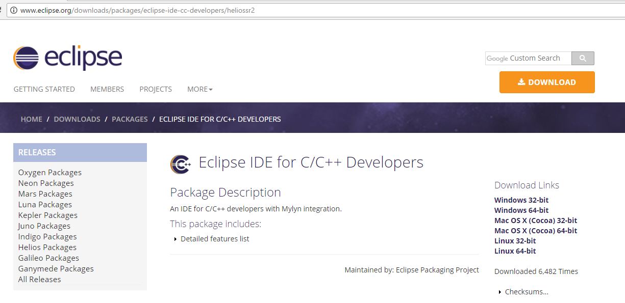 Eclipse for C/C++ Programming