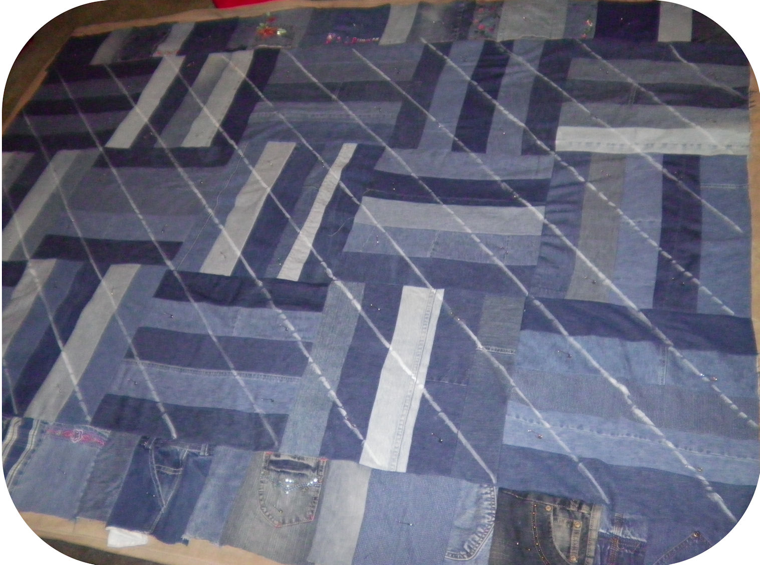 ProsperityStuff Quilts: Jeans + Fleece = Awesome Quilt!
