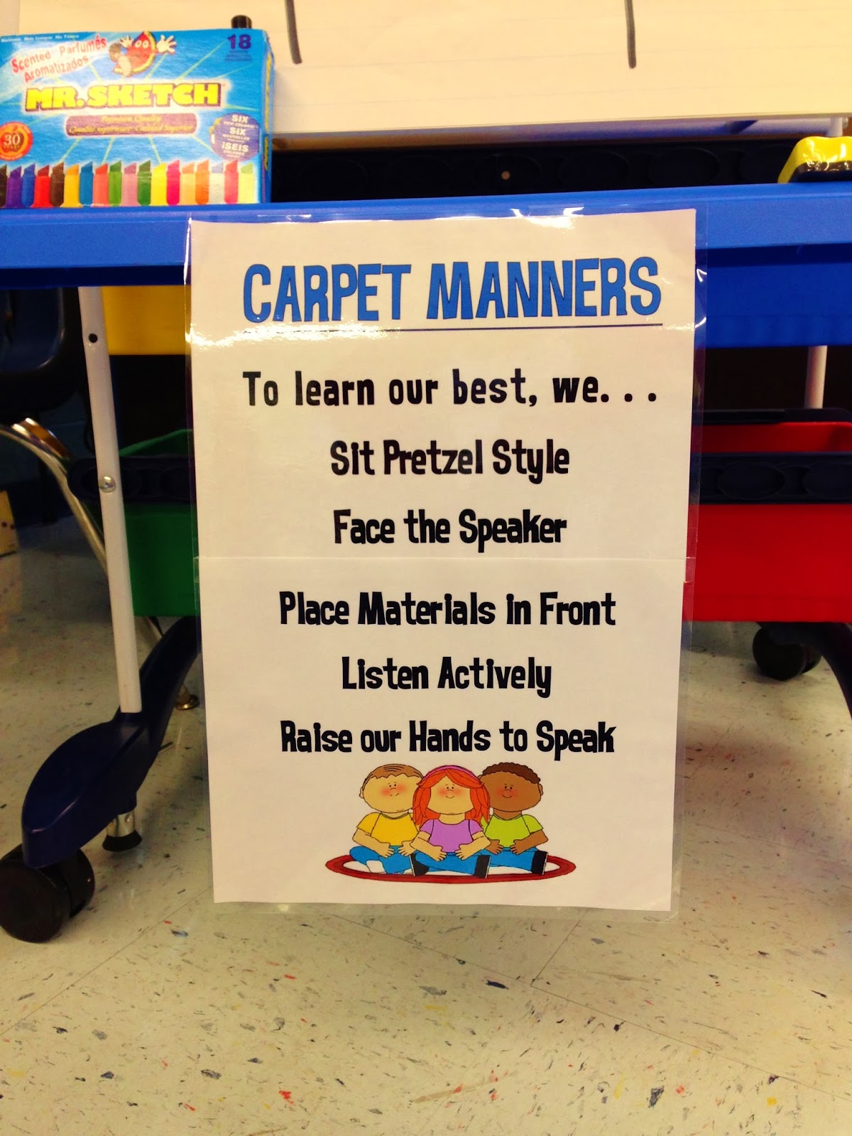Teaching My Friends!: Carpet Manners - FREEBIE