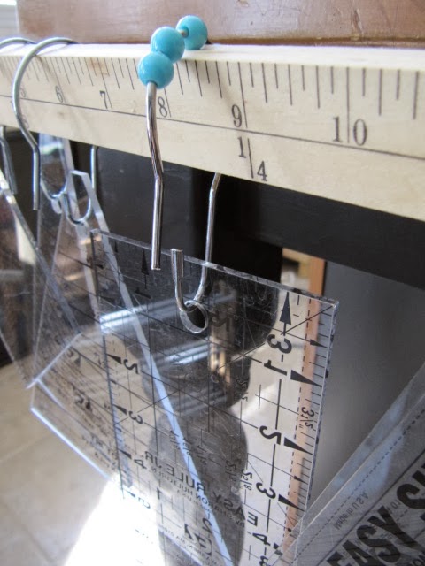 Sew Many Ways...: Tool Time Tuesday...Yard Stick Organizing Rack