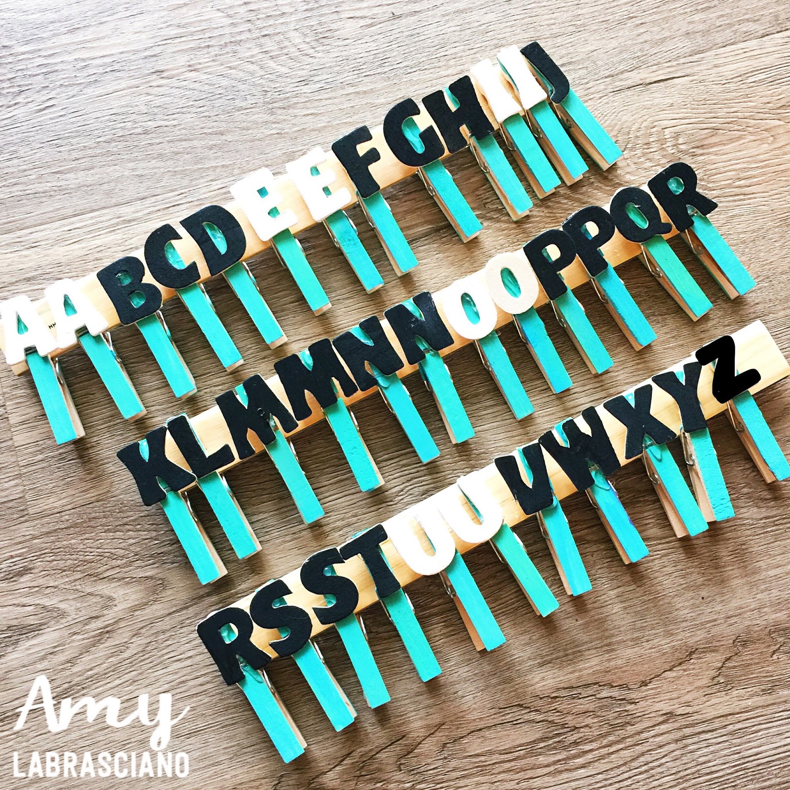 Learning Lessons With Amy Labrasciano: Letter Clip Word Building