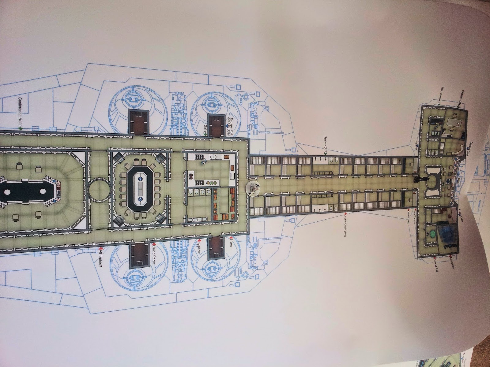 The Never Ending Lead Pile: CR90 Corvette - Tantive IV Deck Plans