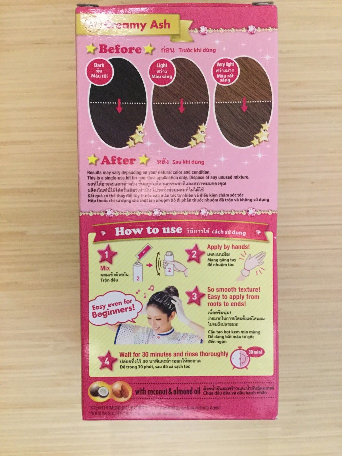 DIY Hair Color using Beauty Labo Hair Color Creamy Ash